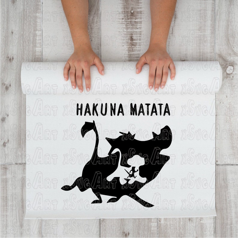 Hakuna Matata Lettering Svg Digital File, Animal Theme Park Digital ...