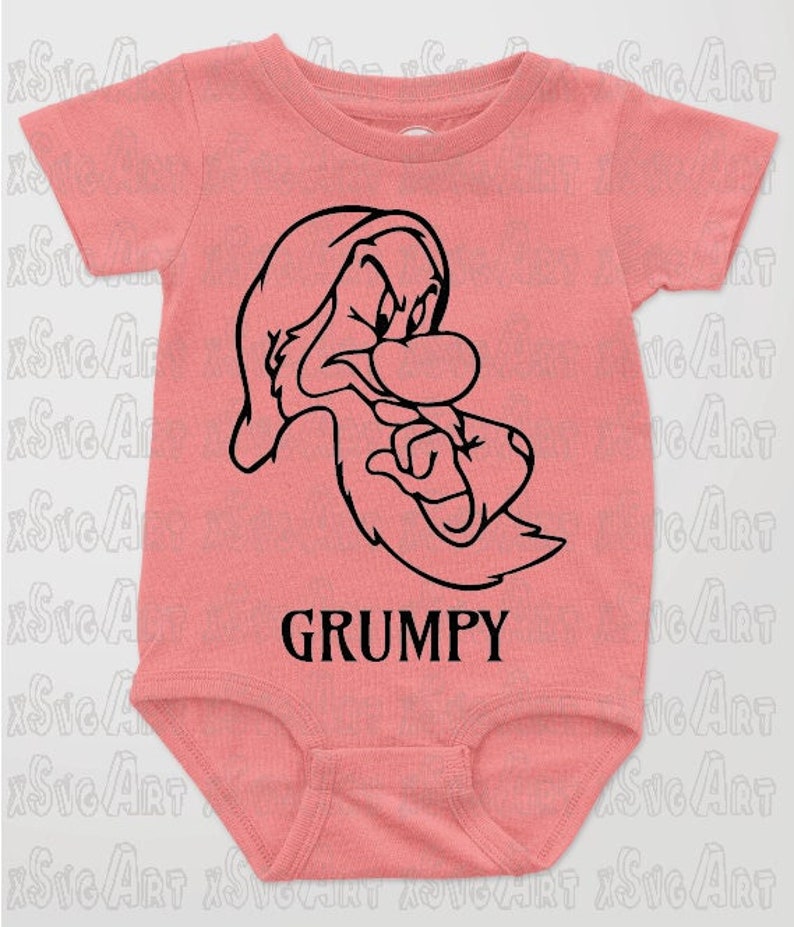 Snow White Svg, Grumpy Svg, Snow White and Seven Dwarfs Svg, Seven ...