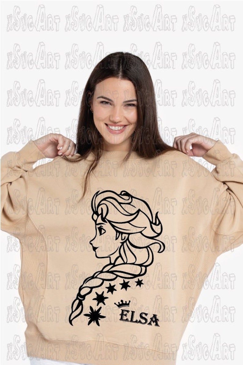 Elsa Svg Frozen Elsa Digital File Elsa Silhouette Cut Files - Etsy