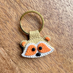 Animal Leather Effect Keychain: Handmade Polymer Clay Keyring or Bag ...