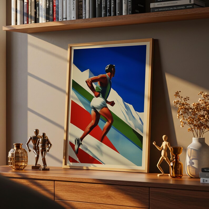 Trail Runner Poster, Ultra Marathon Wall Art, Endurance Running Print ...