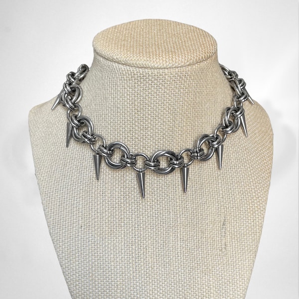 Spike Goth Chain - Etsy