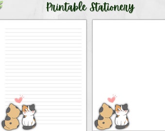 Printable Cat Stationery04 | Printable Writing Paper | Printable ...