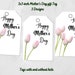 Mother's Day Gift Tags Printable Mom Tags for Mom Day 2x3 Inch 3 ...