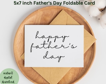 Father's Day Printable Card for Fathers Day Granddad Gift Happy Father ...