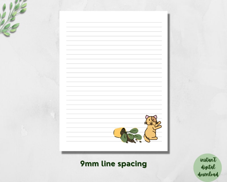 Printable Cat Stationery06 | Printable Writing Paper | Printable ...