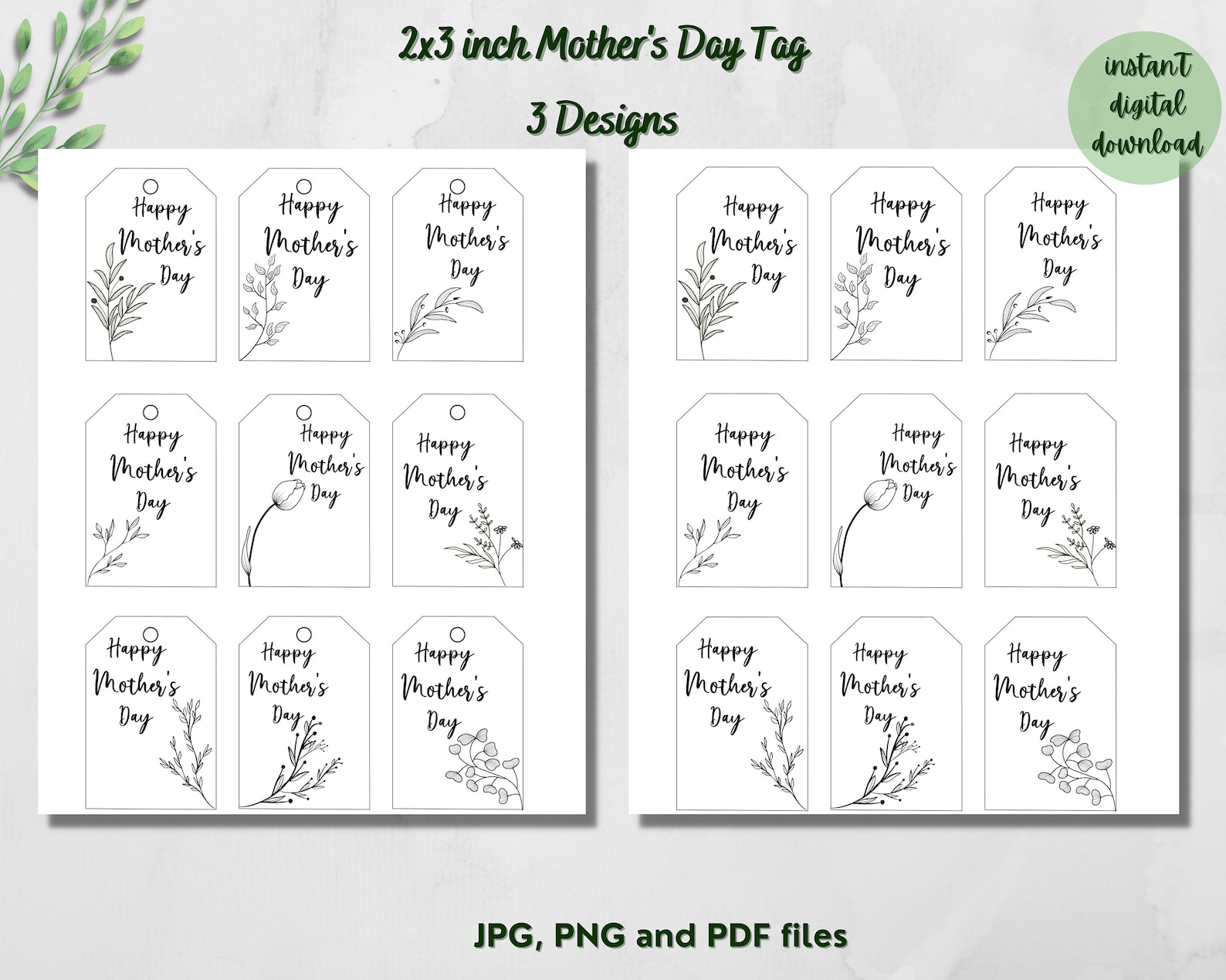 Mother's Day Gift Tags | Printable Mom Tags | Tags for Moms Day ...