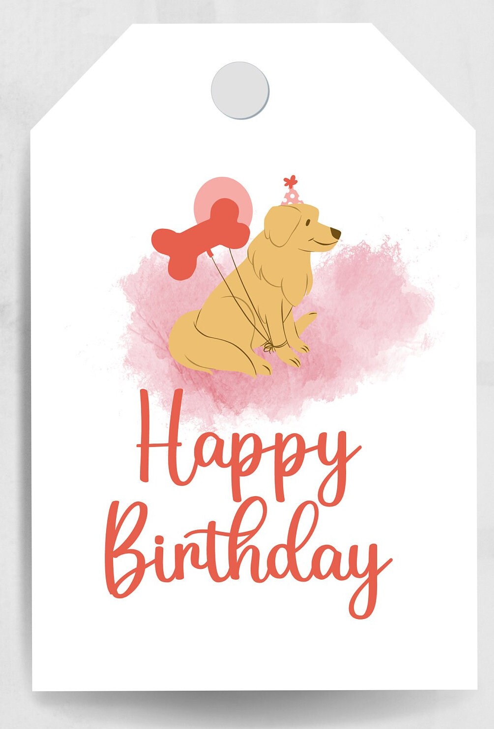 Birthday Gift Tags Printable Tags for Birthday Hang Tag 2x3 Inch Gift ...