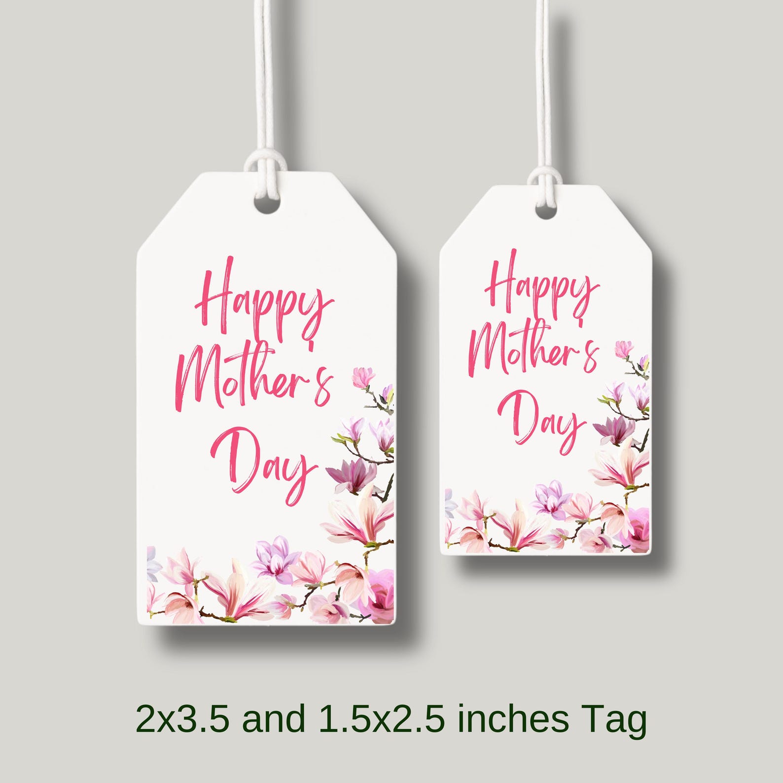Mother's Day Gift Tag Printable Mom Tag for Moms Day Floral Design ...