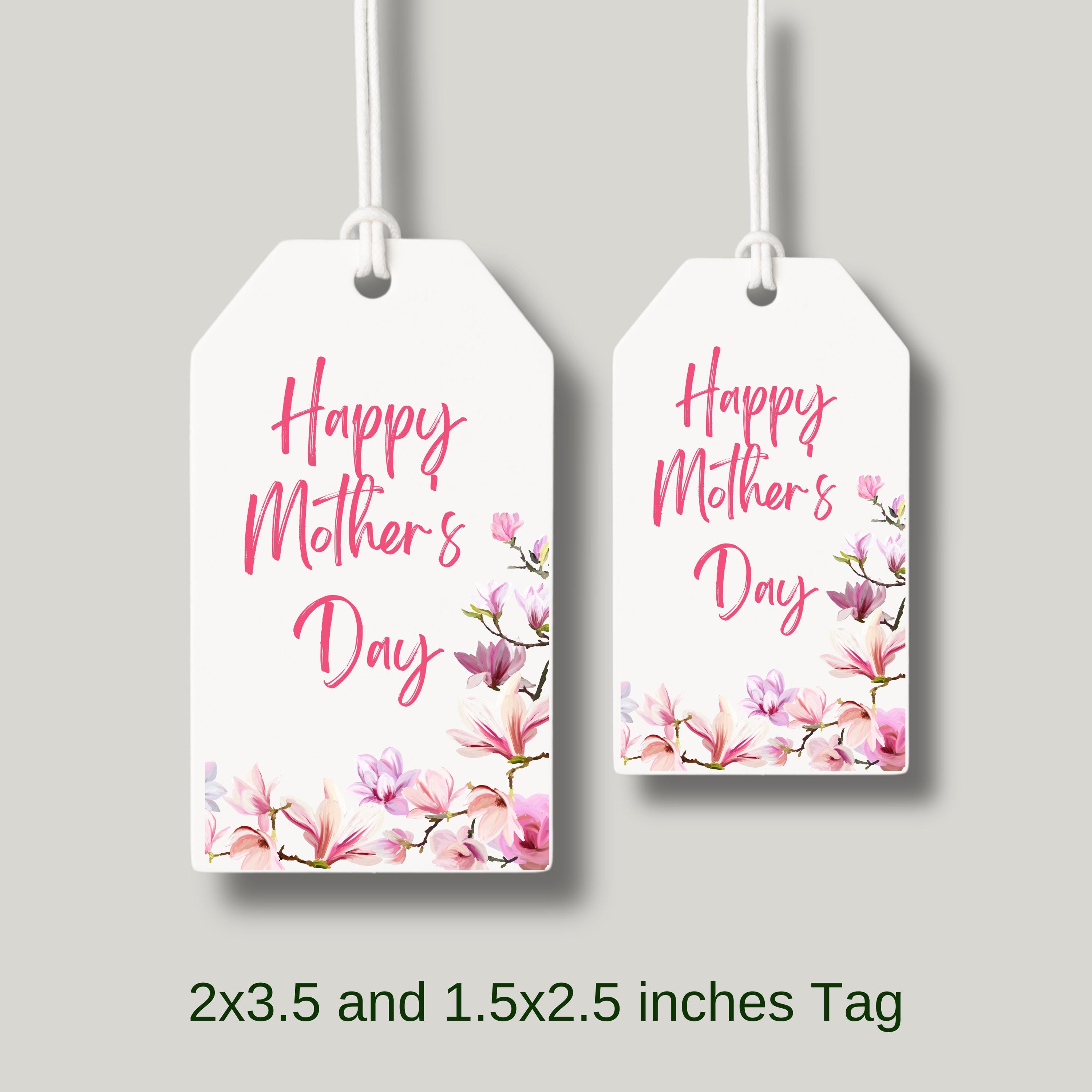 Mother's Day Gift Tag Printable Mom Tag for Moms Day Floral Design ...