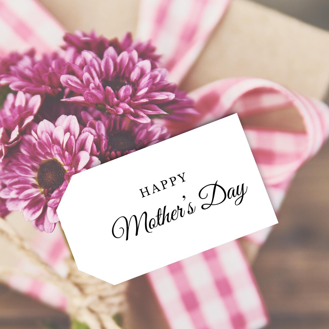 Mother's Day Gift Tag Printable Mom Tag for Moms Day Minimalist Design ...