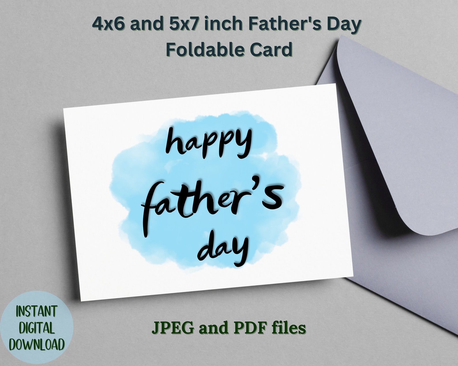 Father's Day Printable Card for Fathers Day Granddad Gift Happy Father ...
