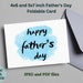 Father's Day Printable Card for Fathers Day Granddad Gift Happy Father ...