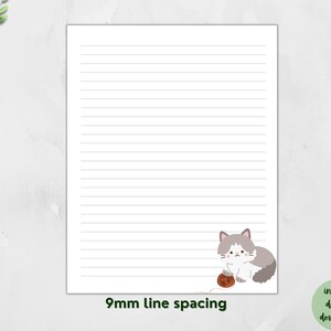 Printable Cat Stationery04 | Printable Writing Paper | Printable ...