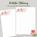 Printable Valentine Writing Paper Valentine Birds Printable Stationery ...