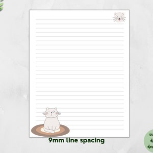 Printable Cat Stationery05 | Printable Writing Paper | Printable ...