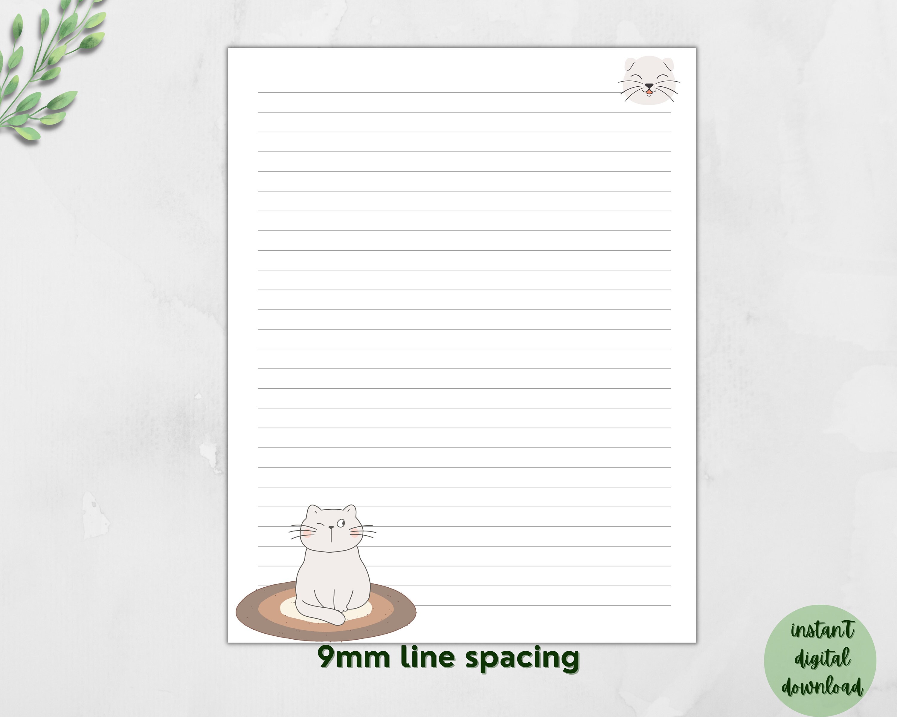Printable Cat Stationery05 | Printable Writing Paper | Printable ...