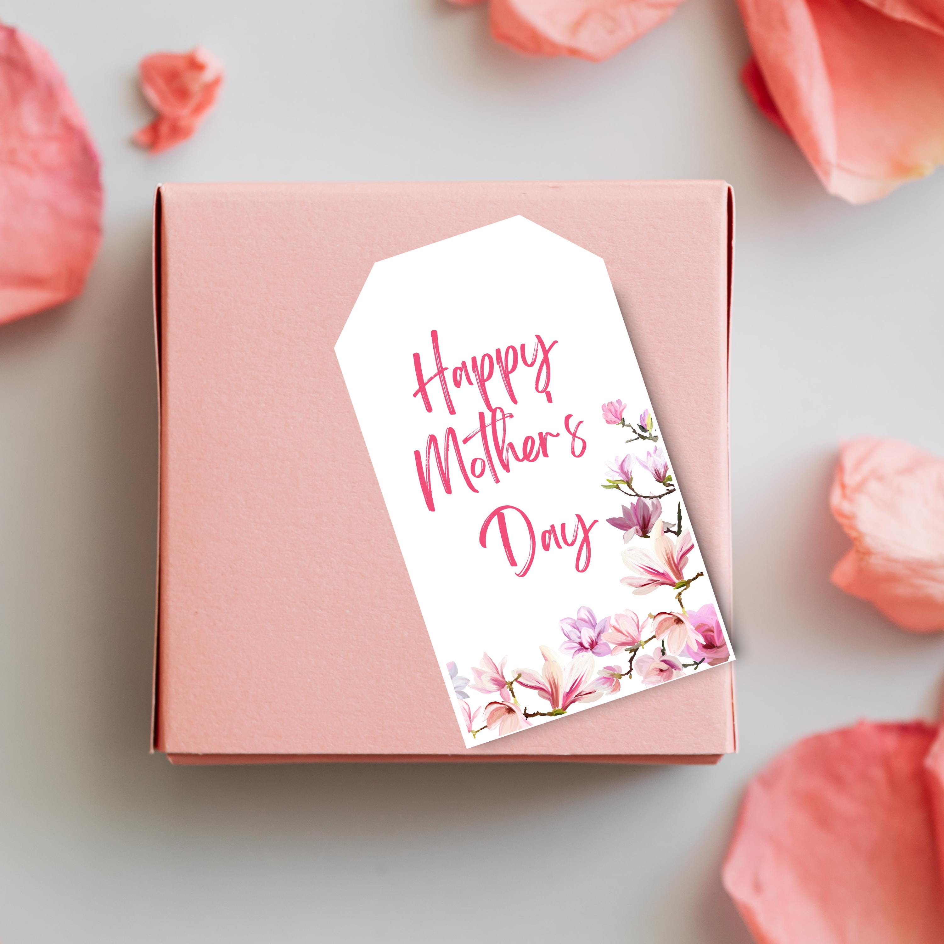Mother's Day Gift Tag Printable Mom Tag for Moms Day Floral Design ...