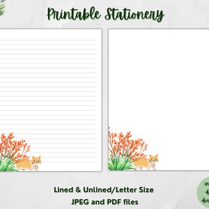 Printable Cat Stationery10 | Printable Writing Paper | Printable ...