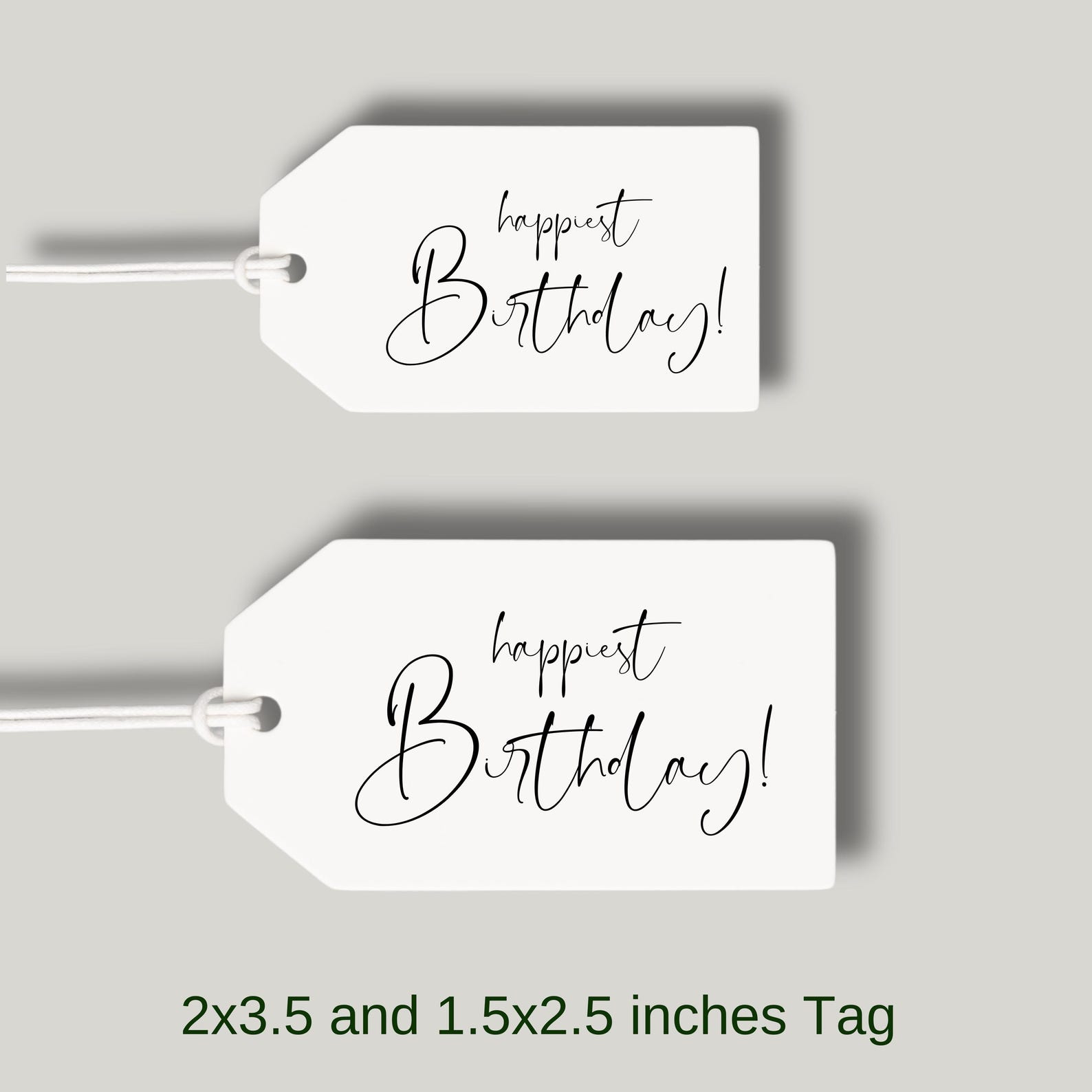 Birthday Gift Tag Printable Tag for Birthday Hang Tag 1.5x2.5 Inches ...