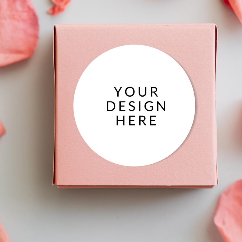 Printable Round Tag Template 2.5 Inches Blank Round Tag Mockup Hang Tag ...