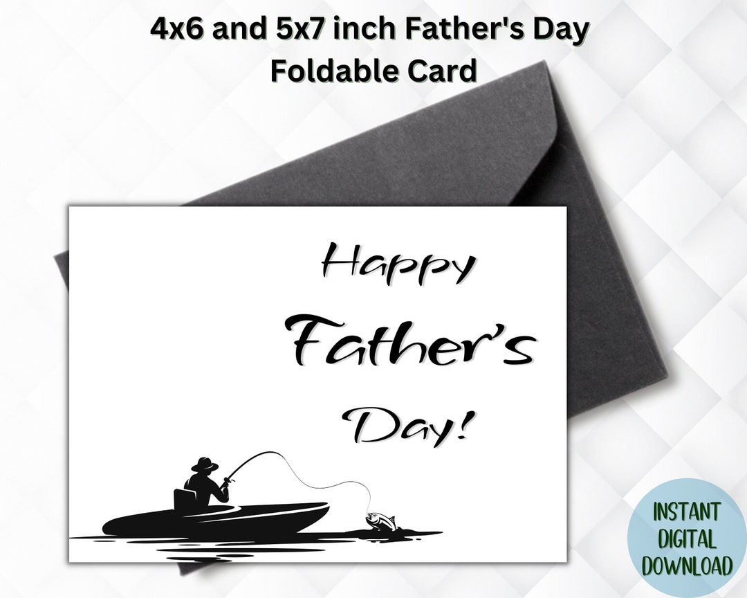 Father's Day Printable Card for Fathers Day Granddad Gift Happy Father ...