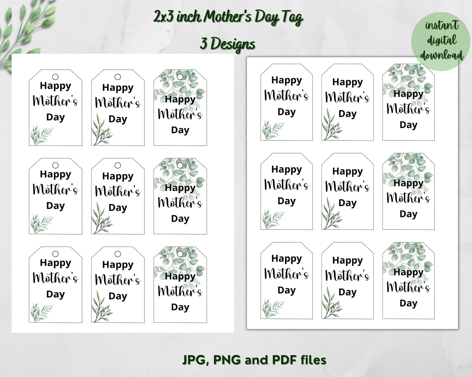 Mother's Day Gift Tags Printable Mom Tags Tags for Moms Day Mother's ...