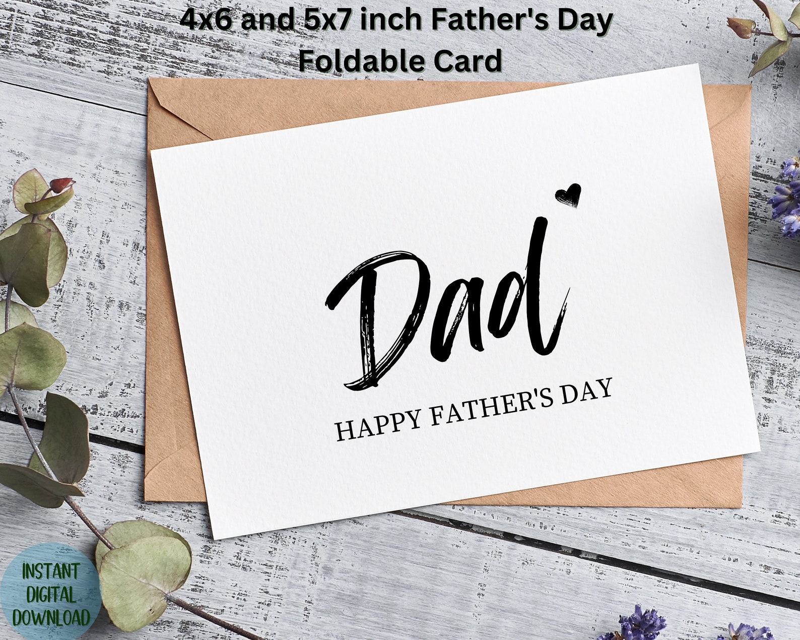 Father's Day Printable Card for Fathers Day Granddad Gift Happy Father ...