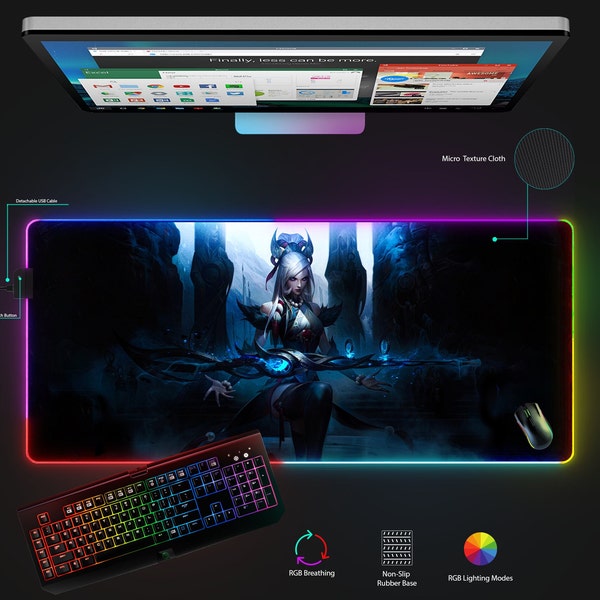 Anime Led Mouse Pad - Etsy