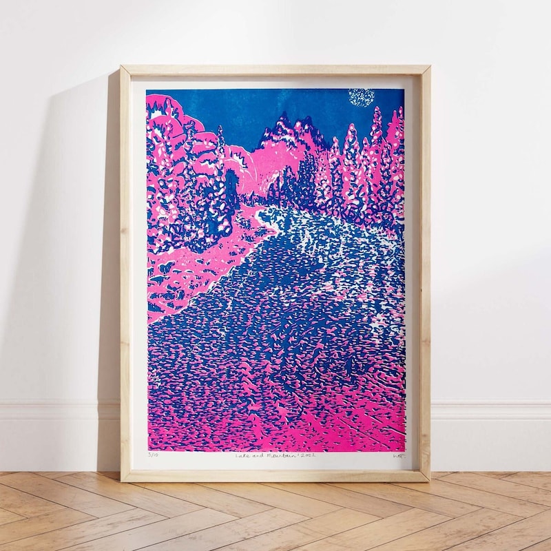 Screen Print Art - Etsy UK