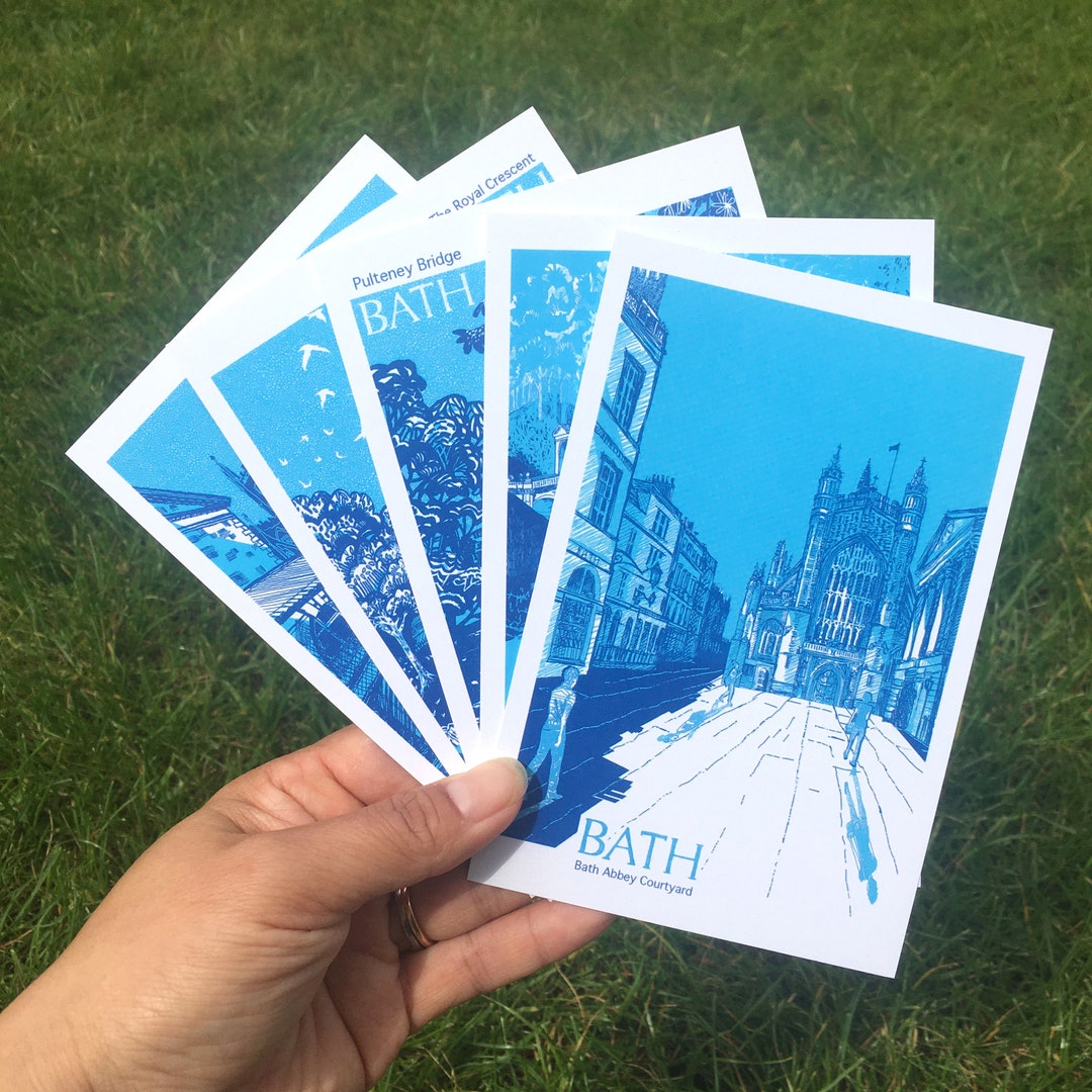 City of Bath Postcards of Illustrated Landmarks of Bath Modern ...