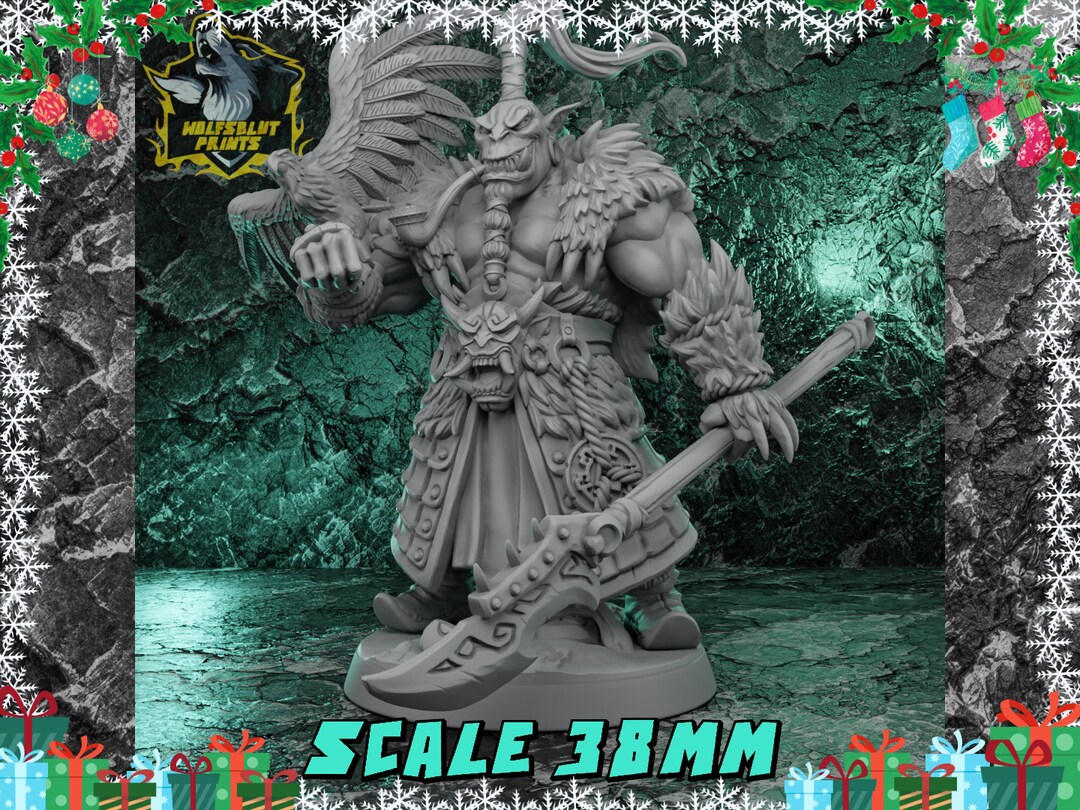 Orc Miniature Dungeons and Dragons Orc Mini Tabletop Shaman - Etsy