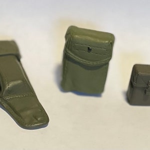 Vintage Military ALICE Pouch Lot, 1:6 Scale for 12 Inch Action Figure ...