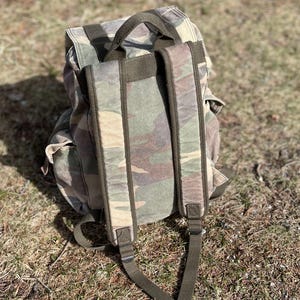 Vintage Gootium/old Navy Camo Canvas Backpack Rucksack - Etsy