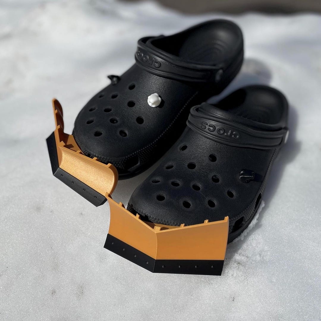 Croc Snow Plow Attachments, 2 Tone 2 Pack. - Etsy