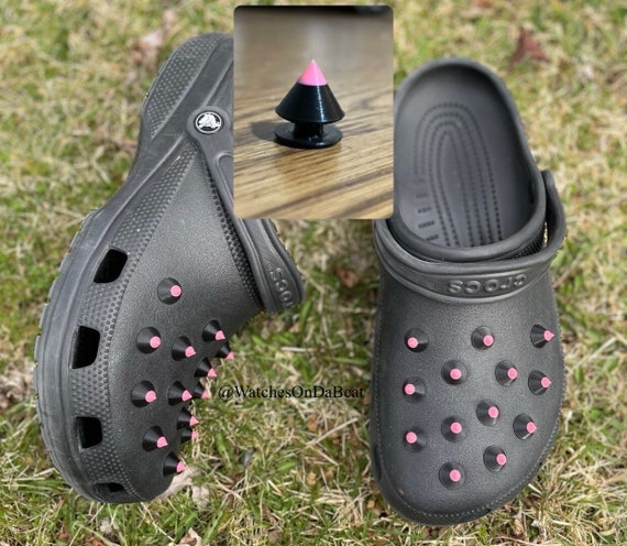Frosted Tip Croc Spike Charms 30 Spikes Custom Design Etsy