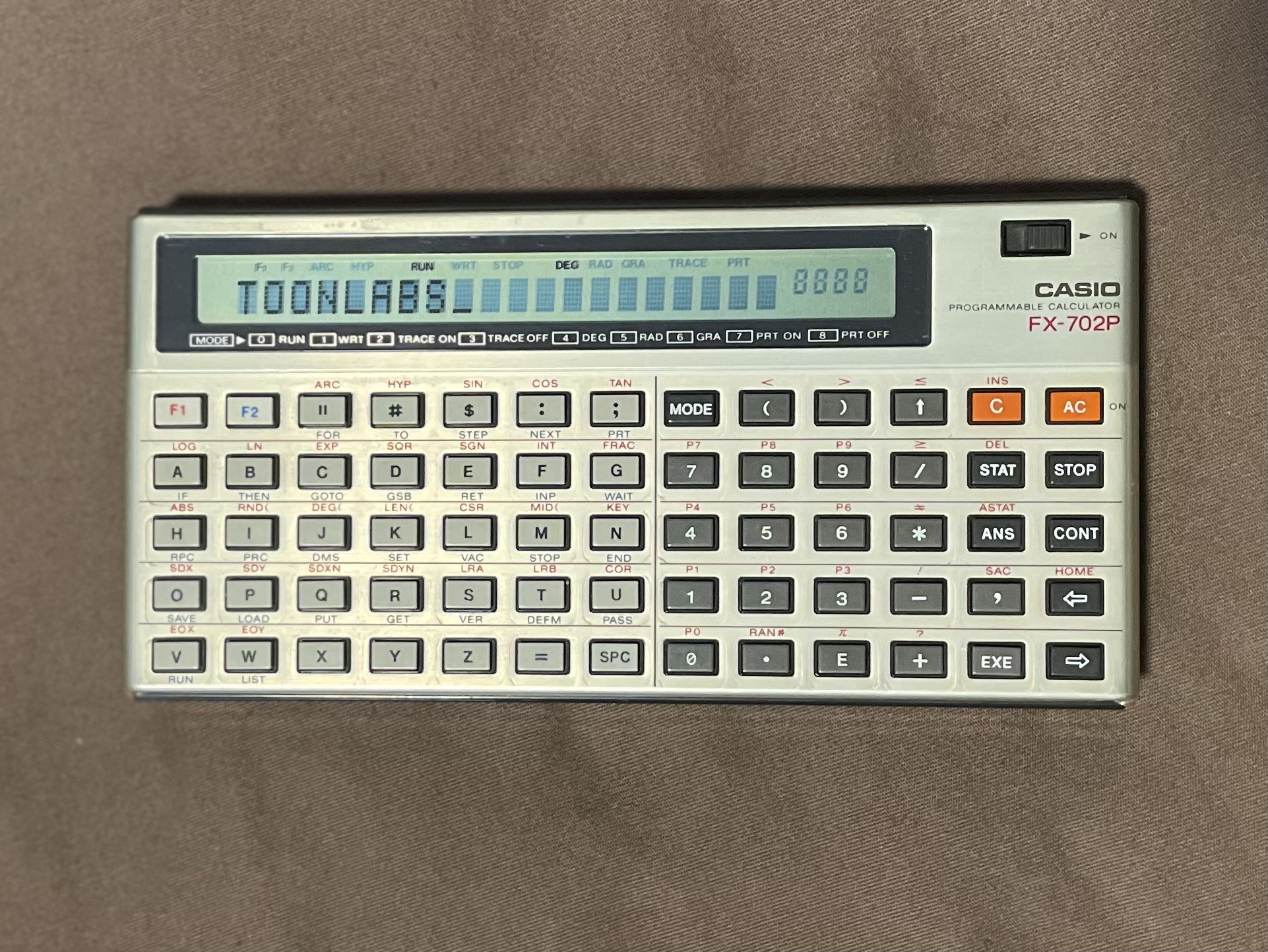 Vintage Casio FX-702P Calculator, Programable Pocket Computer ...
