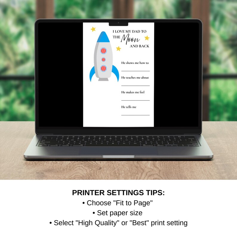 Father's Day Rocket Handprint Craft Printable | Dad Birthday Gift From ...