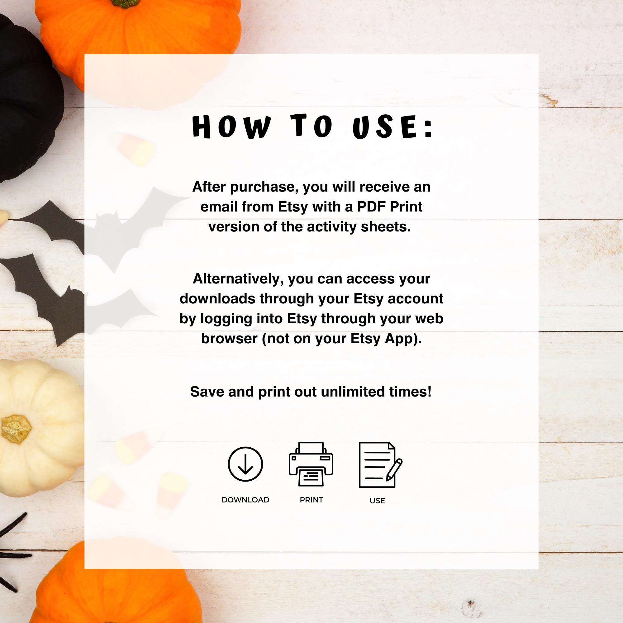 Halloween Printables Bundle Kids | 5 Spooky Games Activities | Instant ...