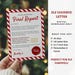 Printable Elf Goodbye Letter | Final Elf Report | Last Day Elf Note ...