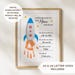Father's Day Rocket Handprint Craft Printable | Dad Birthday Gift From ...