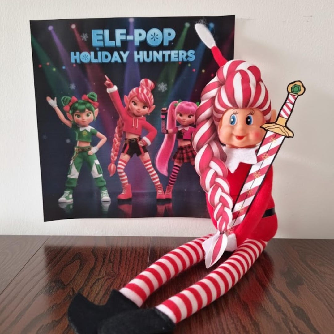Elf-pop Printable Props | Christmas Elf Accessories | Elf Sword Hair ...