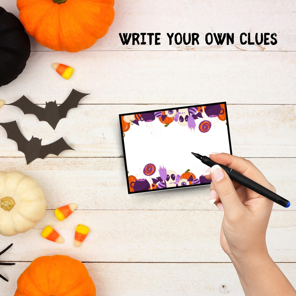 Halloween Scavenger Hunt Printable Spooky Treasure Hunt Clues DIY ...