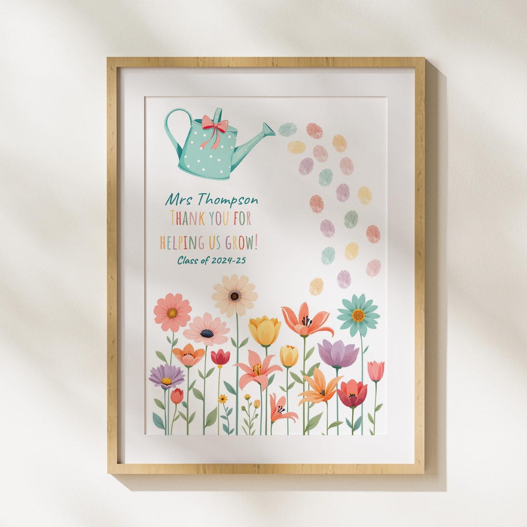 Teacher Gift From Class Printable | End of Year Thank You Gift ...