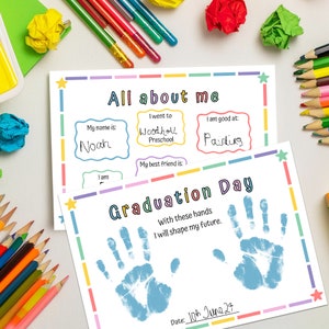 Printable Preschool Graduation With Handprint Art | Preschool ...