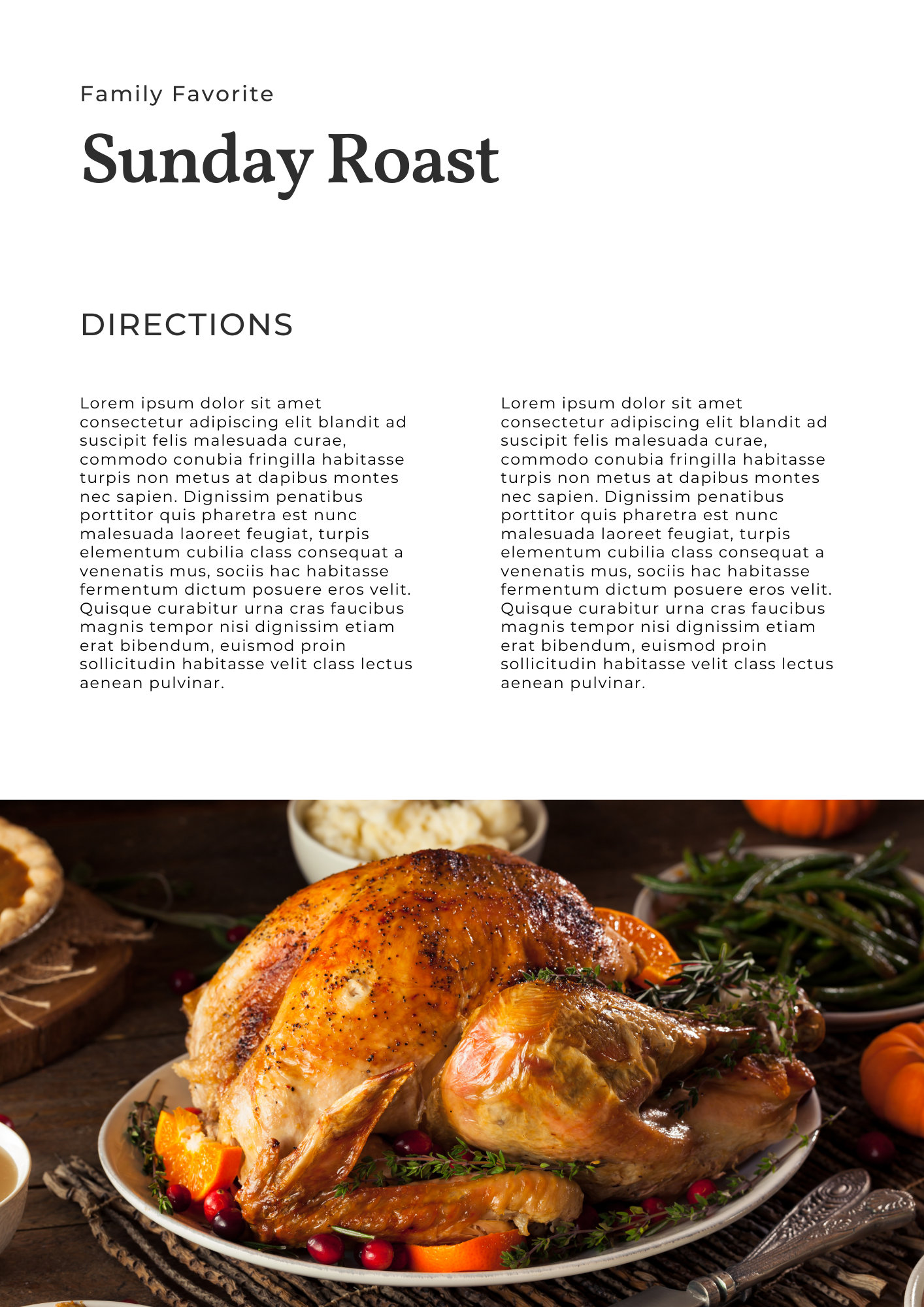 Cookbook Template | Generational Family | Editable Ebook Template ...