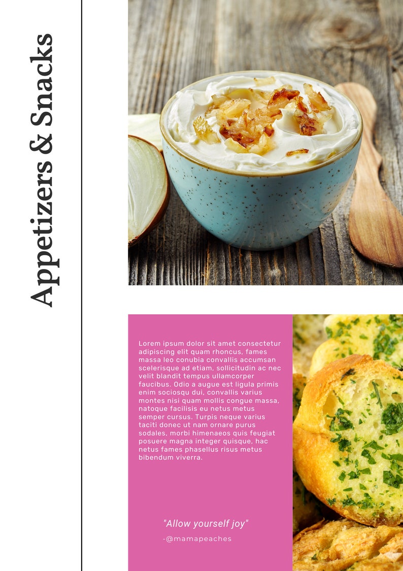 Cookbook Template | Generational Family | Editable Ebook Template ...