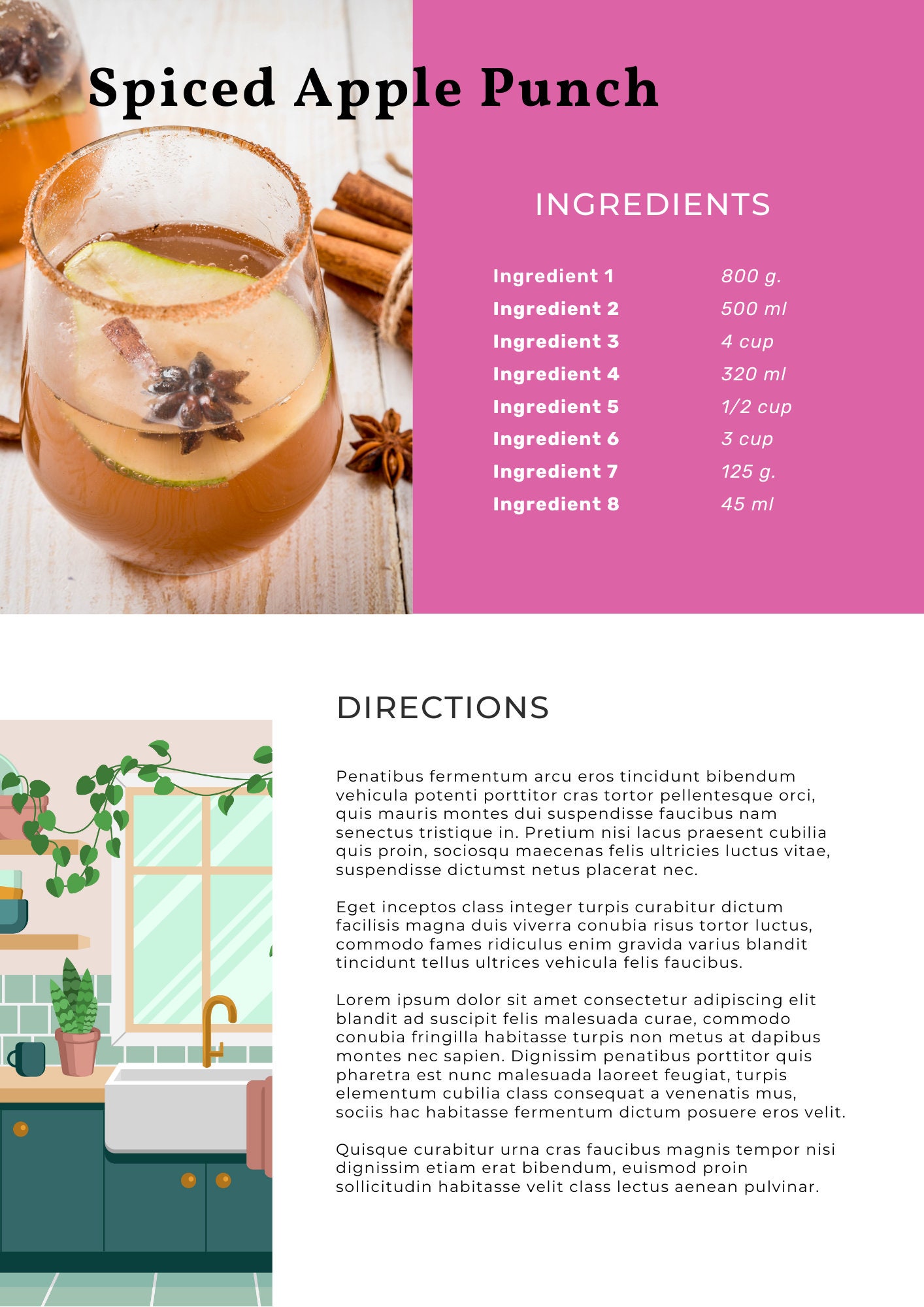 Cookbook Template Generational Family Editable Ebook Template Canva ...