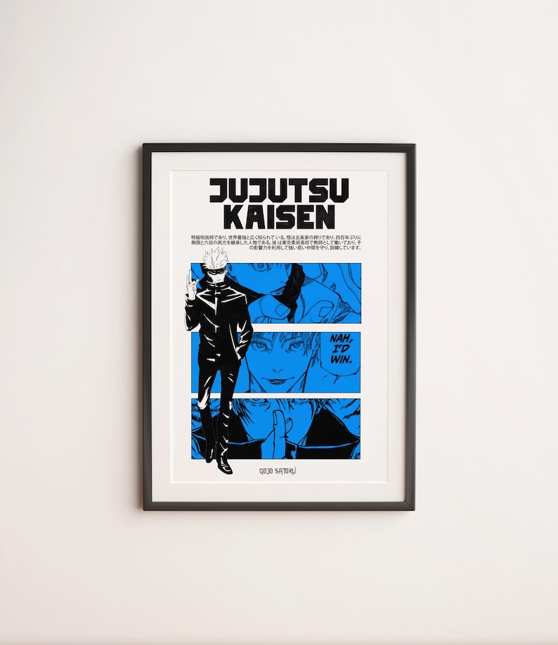 Gojo Satoru Digital Poster - Etsy Canada