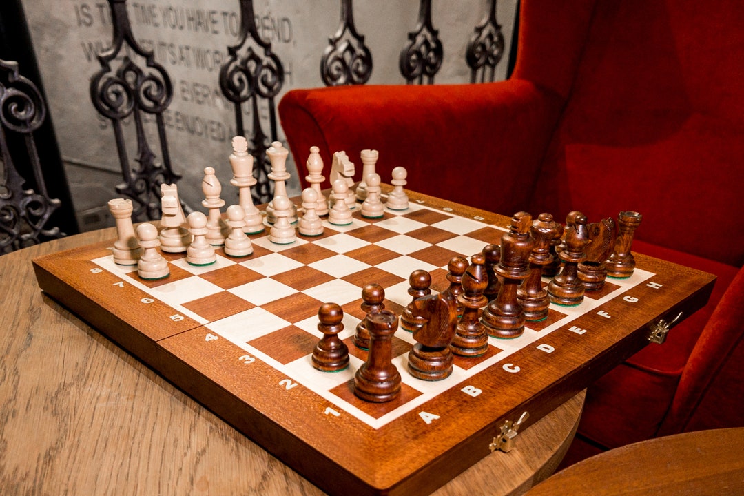Mahogany Tournament Chess Board | Precious Wood Chess Board | Exotic ...